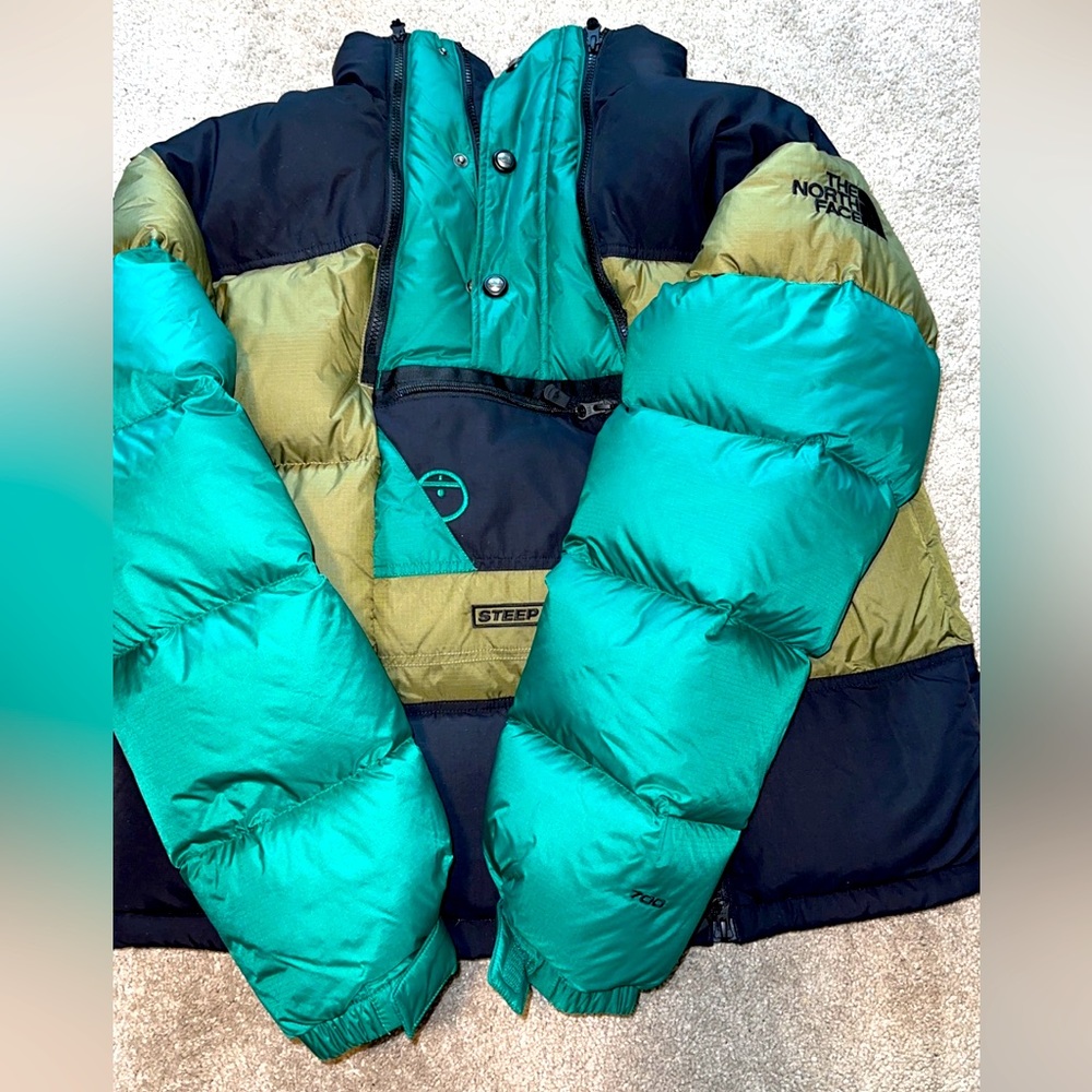2020 The North Face Steep Tech Down Jacket Olive Gree… - Gem